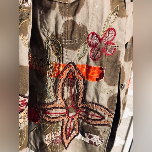 Bayou Bleu | Jackets & Coats | Vintage Embroidered Patchwork Cotton ...